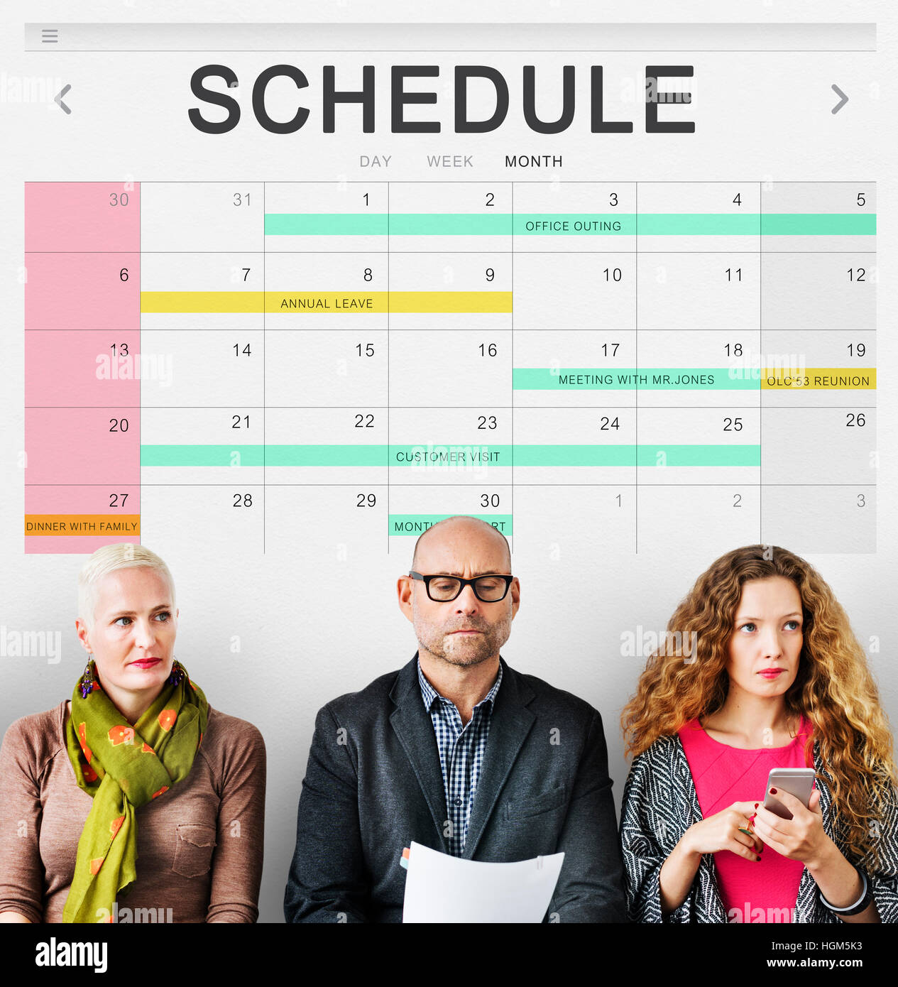 Planner Calendar Schedule Date Concept Stock Photo - Alamy