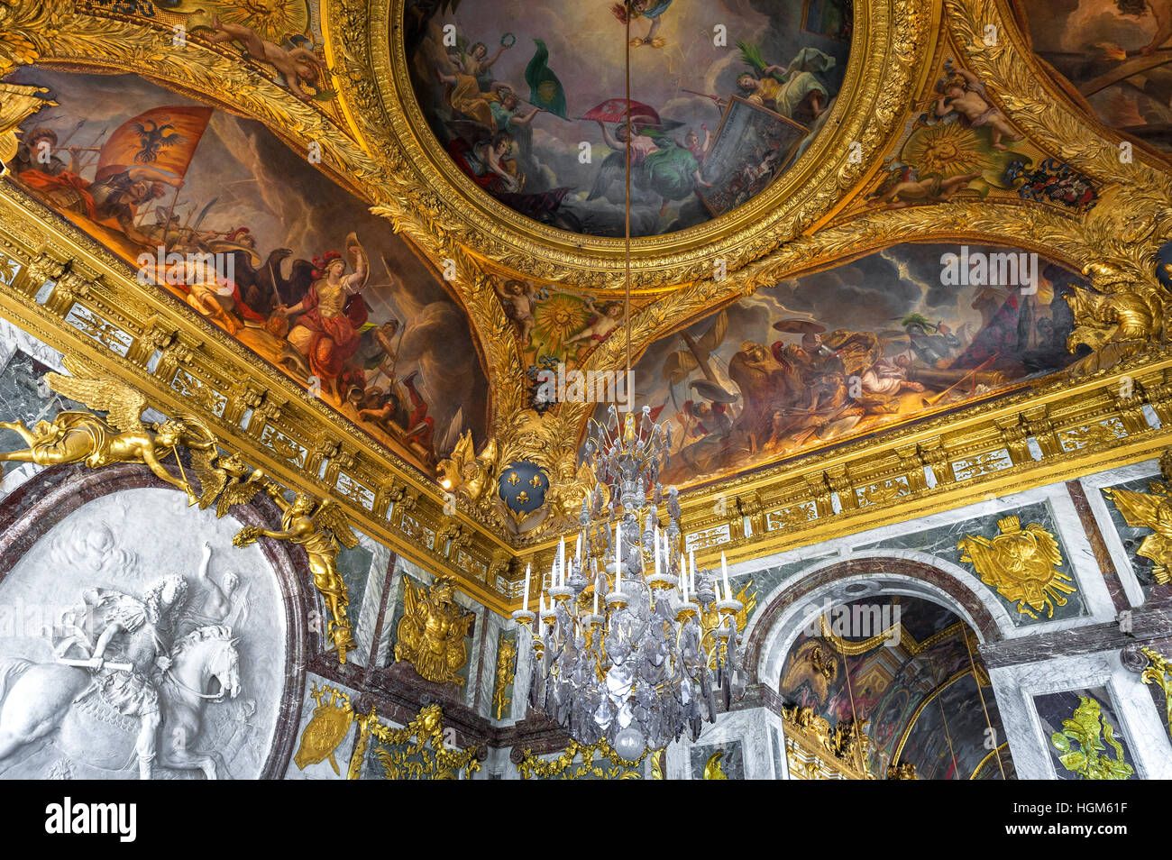 Dazzling interior of Versailles palace Stock Photo - Alamy