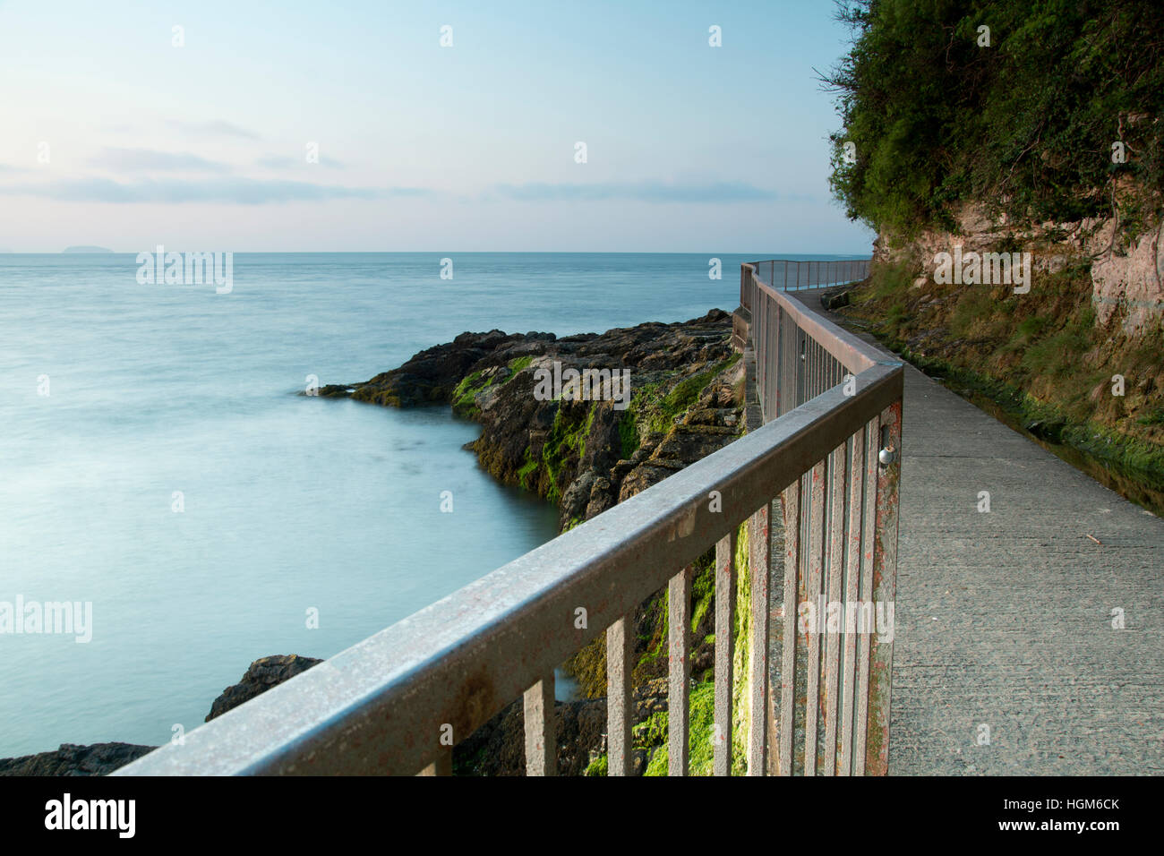 Coastal path Jackson Bay, Barry Stock Photo - Alamy