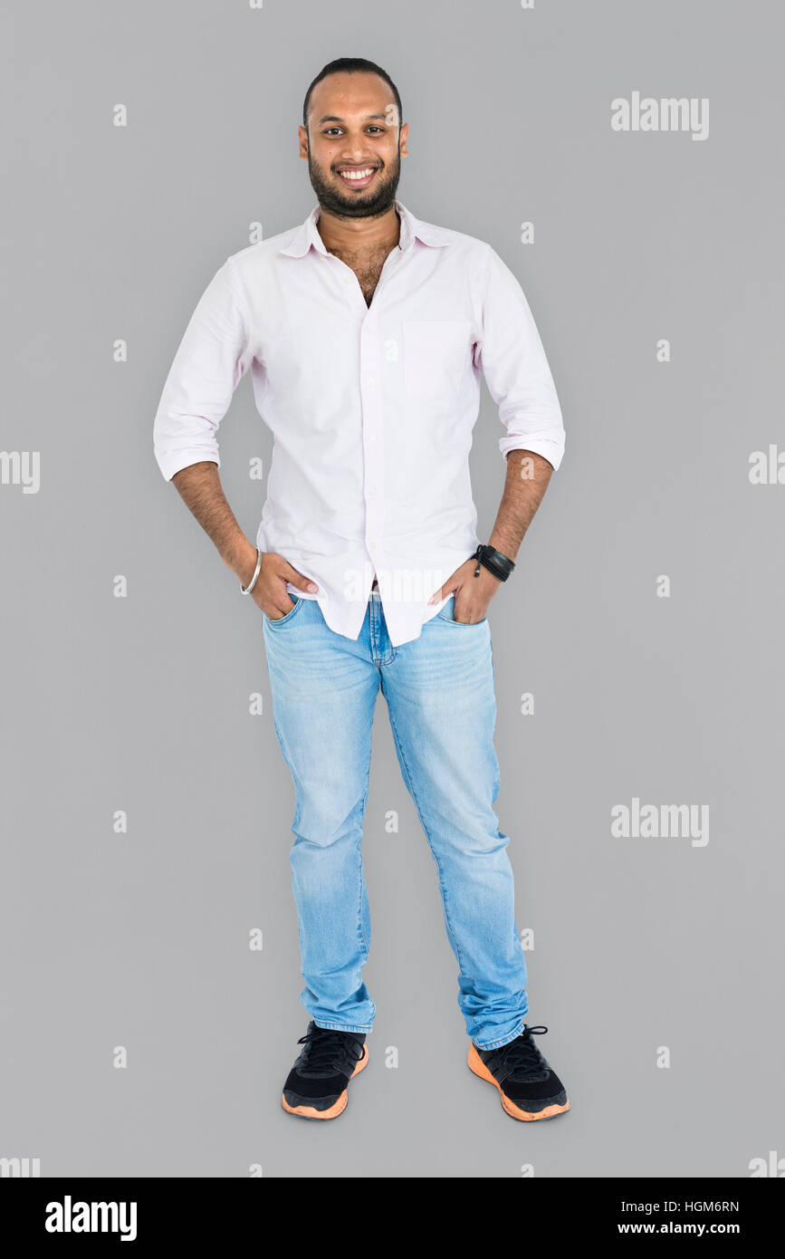 Man Smiling Happiness Portrait Concept Stock Photo - Alamy