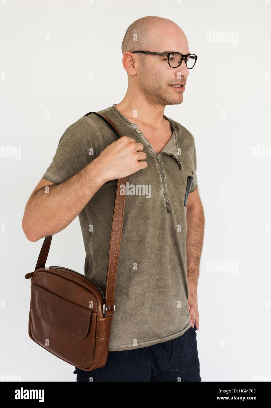 Man Curious Thinking Portrait Photography Concept Stock Photo - Alamy