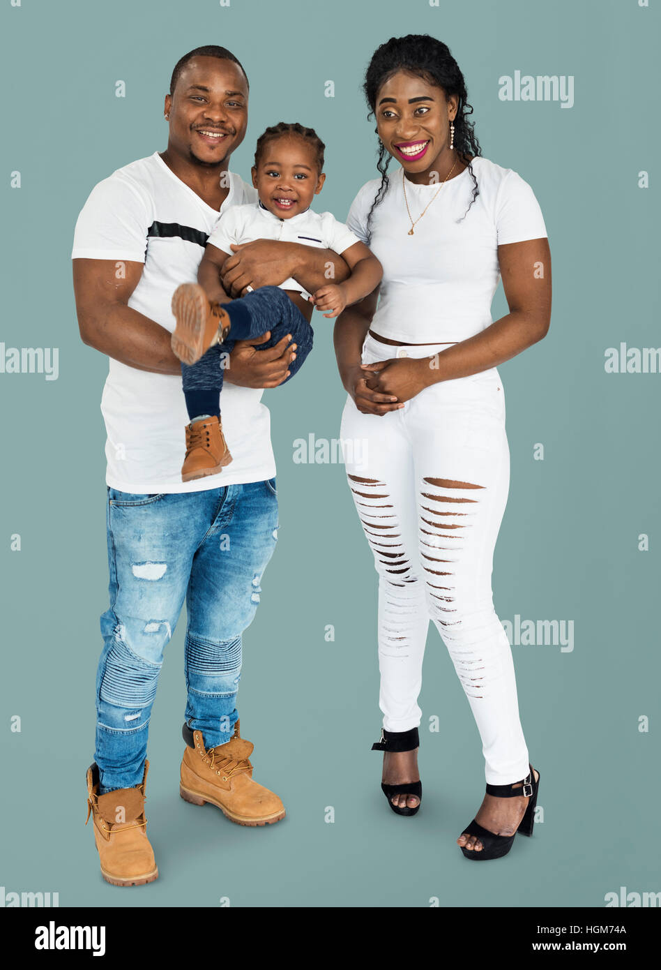 Kid Pose Standing Studio Concept Stock Photo - Alamy