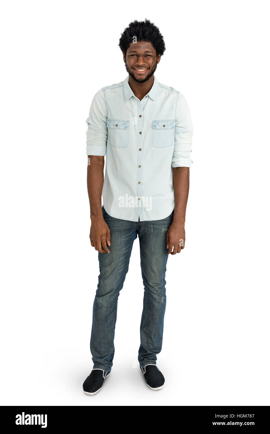 People Man Full Body Studio Shoot Concept Stock Photo - Alamy