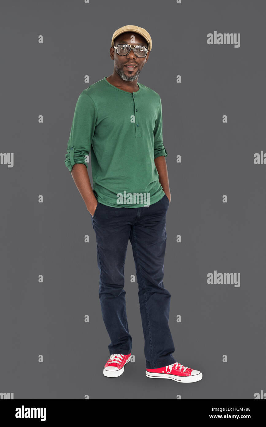People Man Full Body Studio Shoot Concept Stock Photo - Alamy
