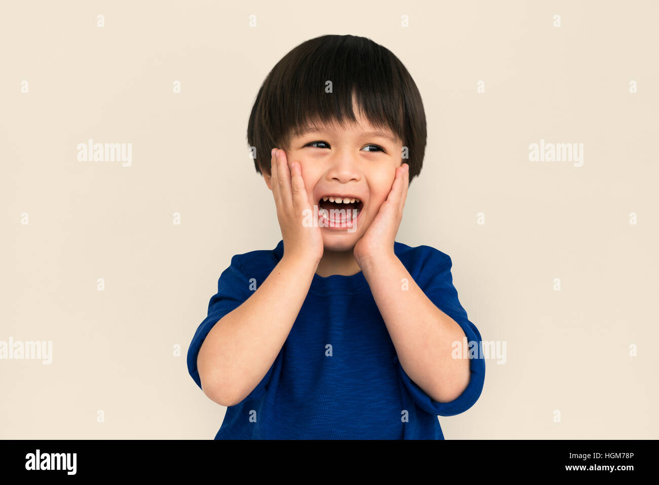 Little Boy Kid Adorable Cute Playful Portrait Concept Stock Photo - Alamy
