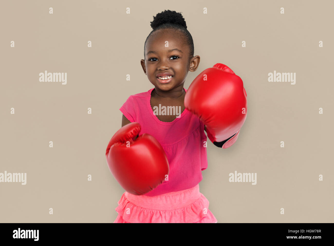 Little Girl Smiling Happiness Boxing Sport Activity Stock Photo - Alamy