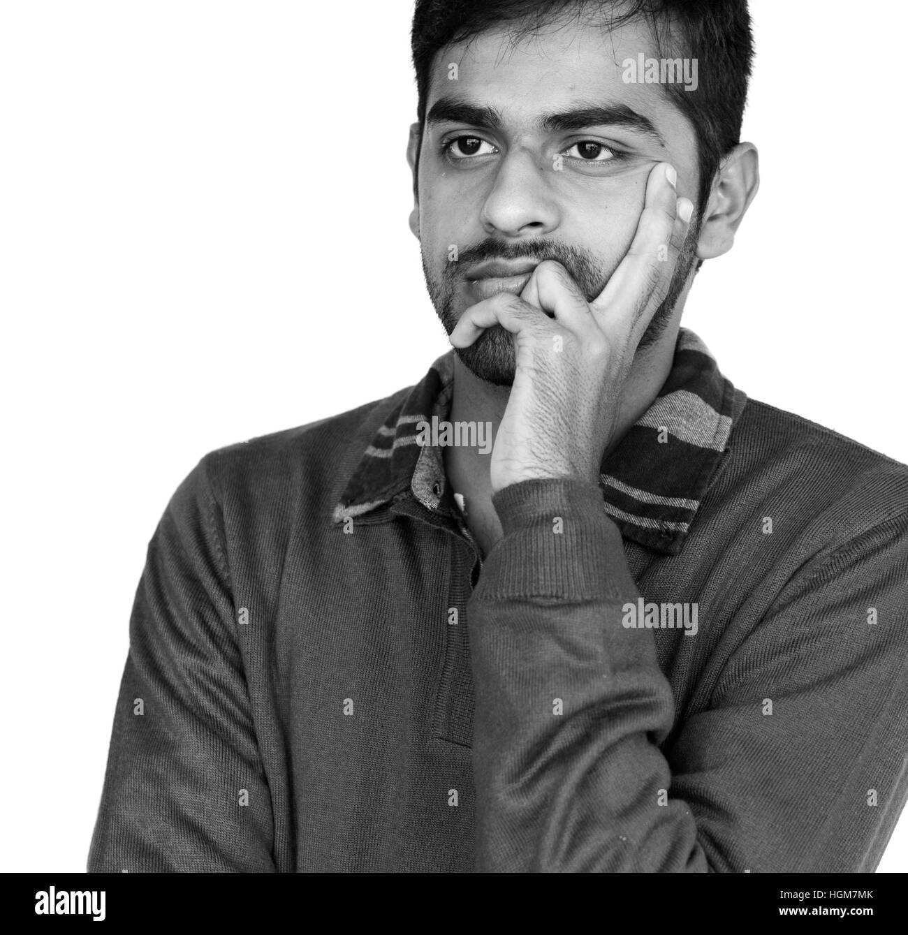 Indian man male studio Black and White Stock Photos & Images - Alamy