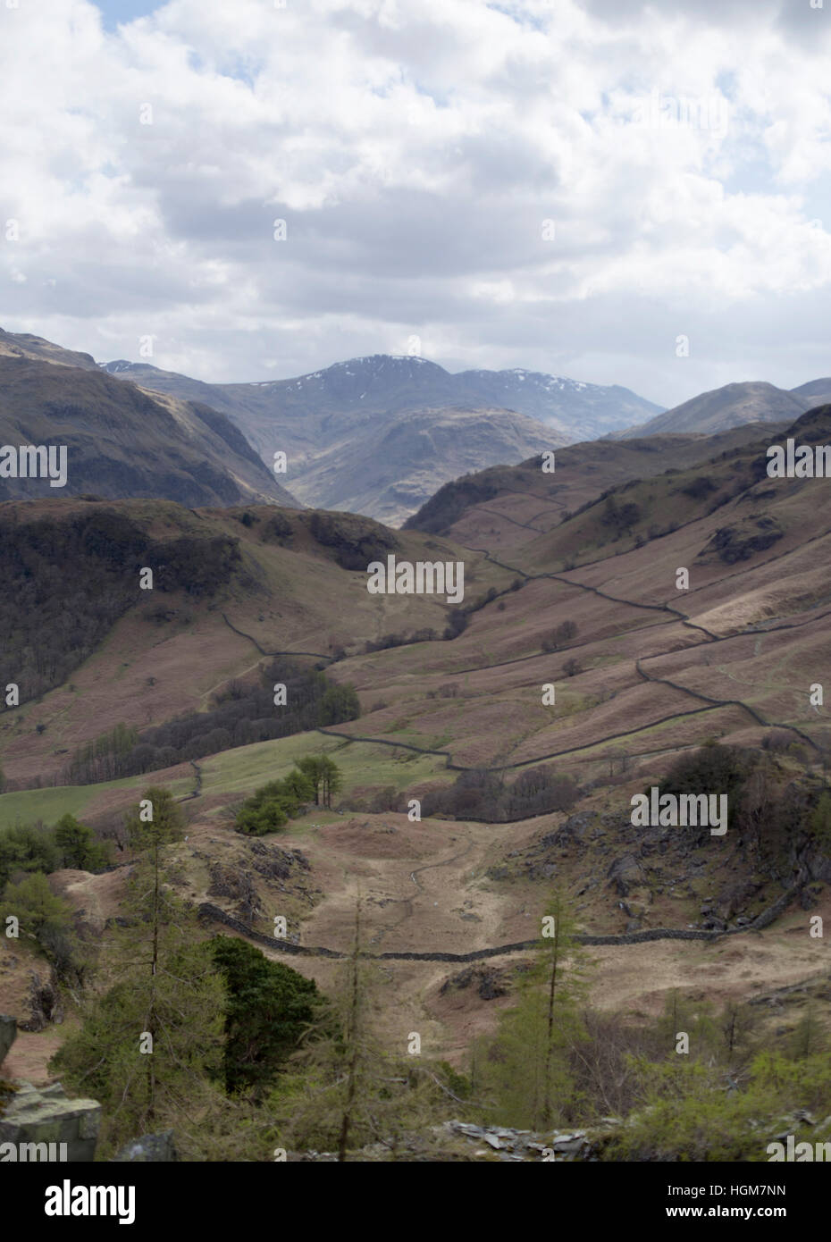 View From Great Gable Towards Stock Photos & View From Great Gable ...