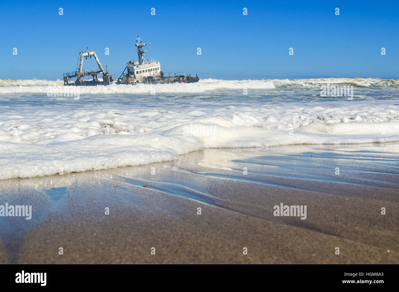 Shipwreck of Zeila, Skeleton Coast, Namibia Stock Photo - Alamy