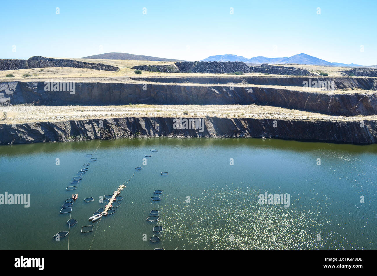 Remains of tin mining operations around Uis, Namibia Stock Photo - Alamy