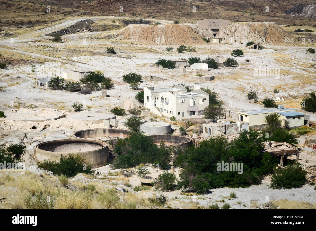 Remains of tin mining operations around Uis, Namibia Stock Photo - Alamy