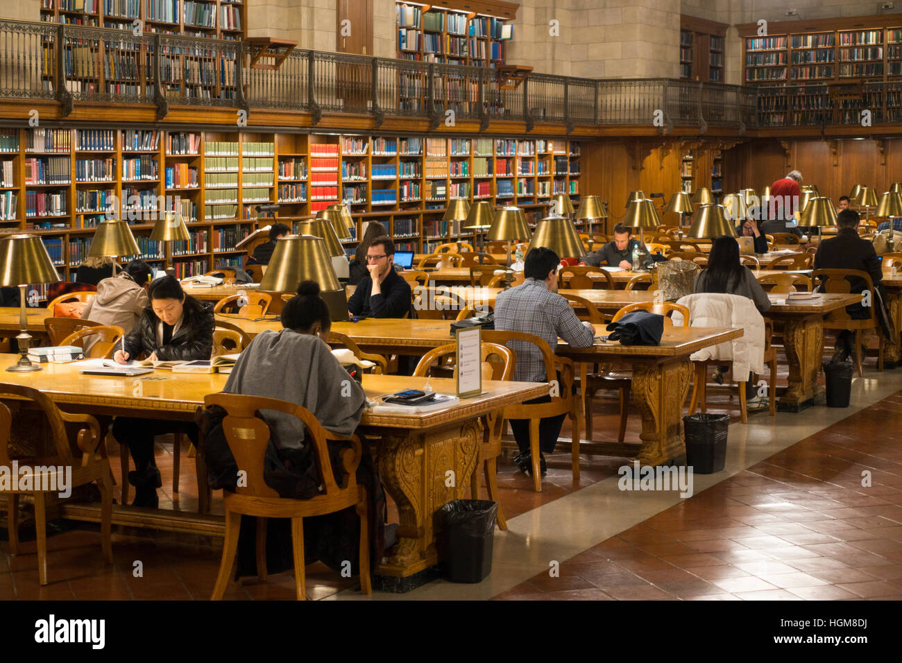 New York Public library reading room Manhattan NYC Stock Photo - Alamy