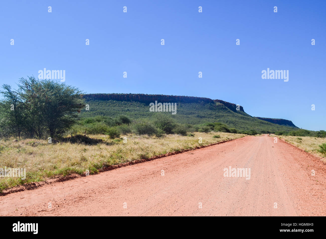 Red earth dirt road in northern Namibia Stock Photo - Alamy