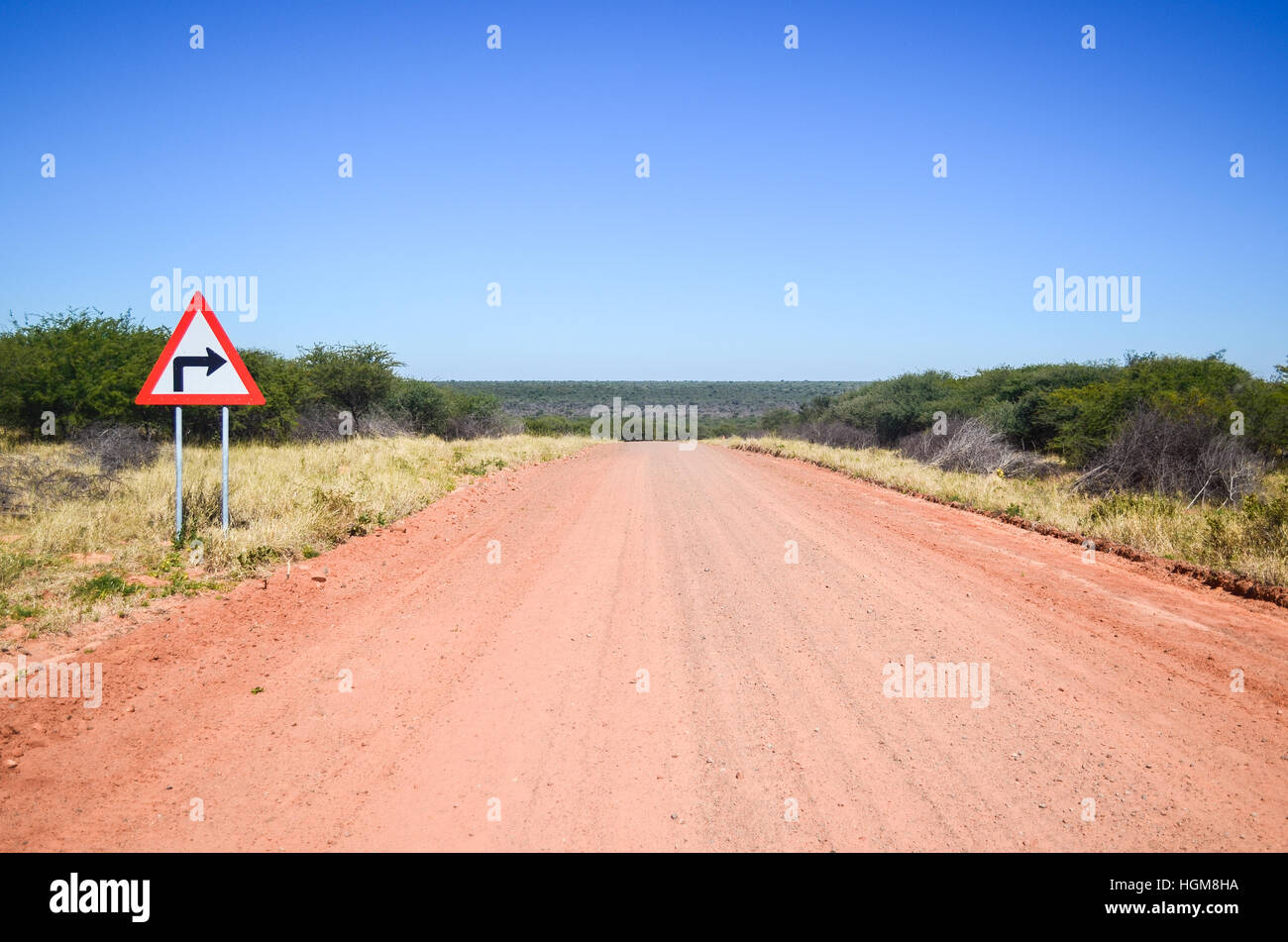 Red earth dirt road in northern Namibia Stock Photo - Alamy