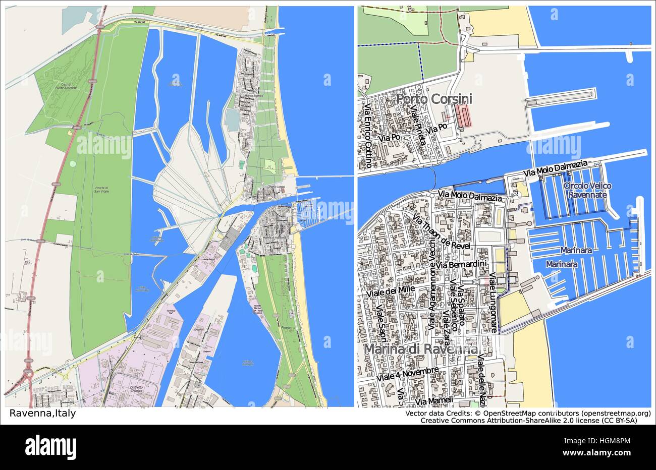 Ravenna Map High Resolution Stock Photography and Images - Alamy