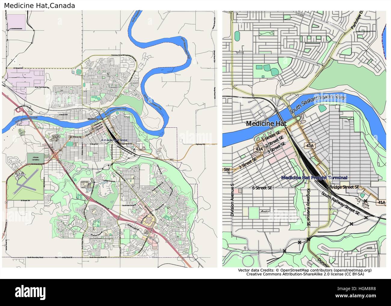 Redcliff Alberta Canada Map High Resolution Stock Photography and ...