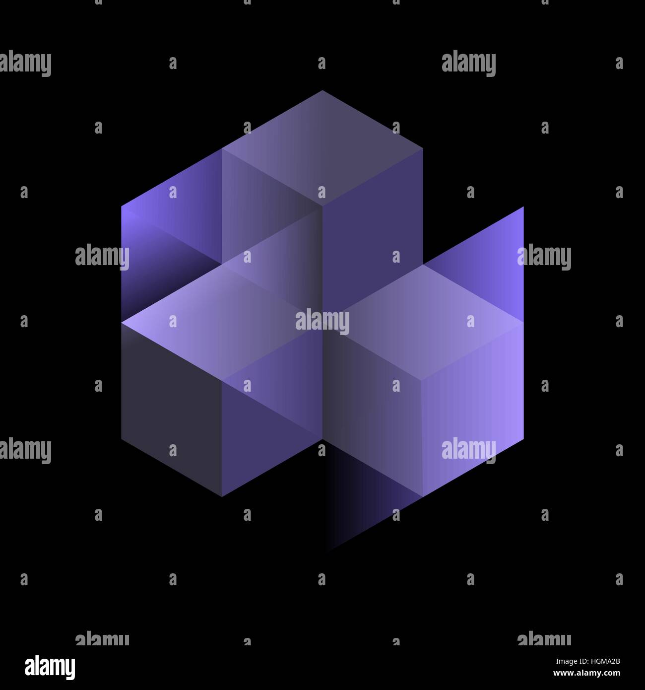 abstract isometric cubes for design. vector eps10 Stock Vector Image & Art - Alamy