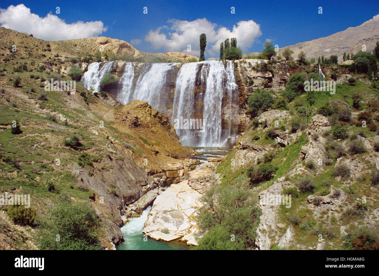 Tortum Waterfall is the Largest Waterfall in Turkey Stock Photo - Alamy