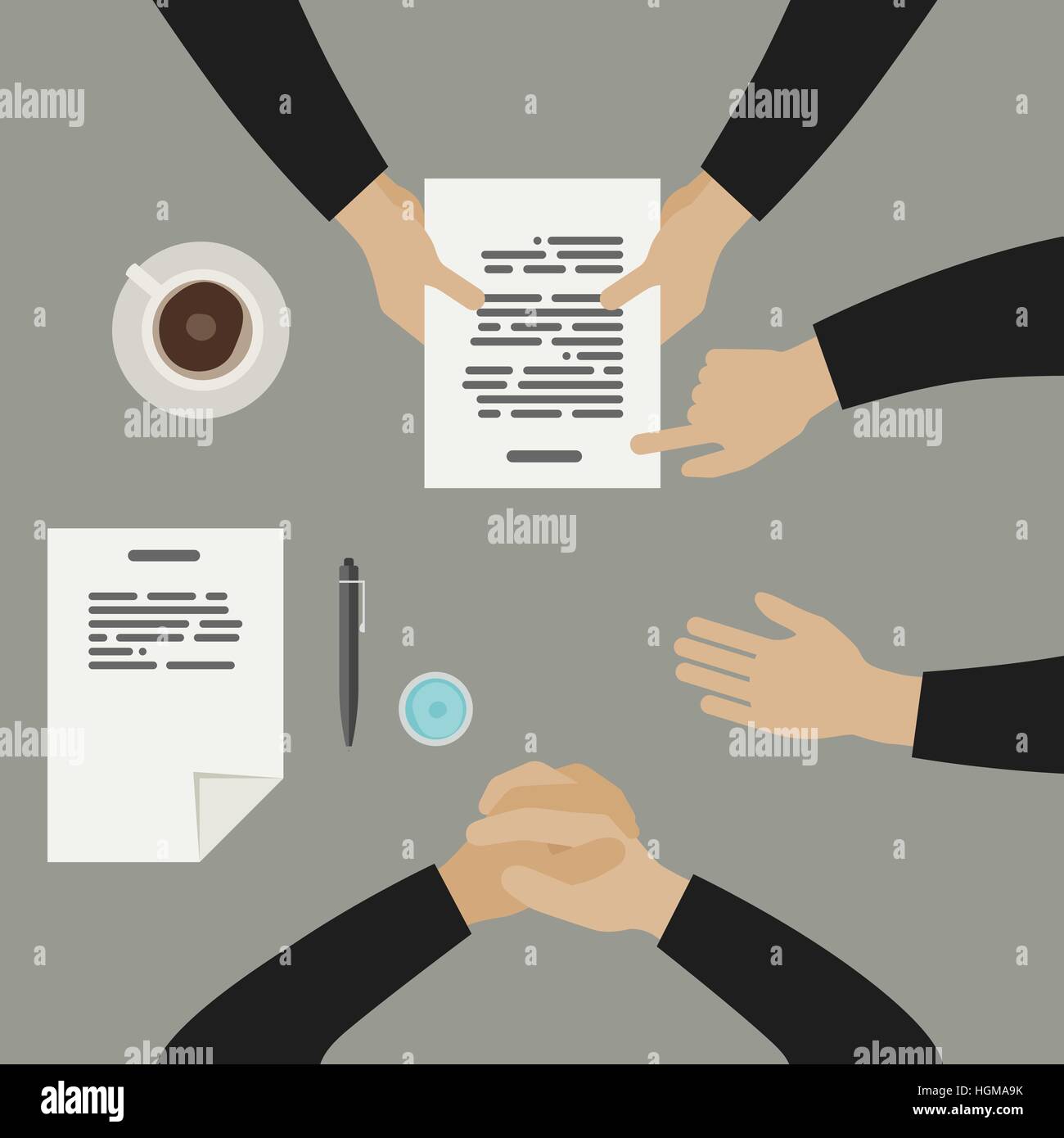 Work meeting Stock Vector Images - Alamy