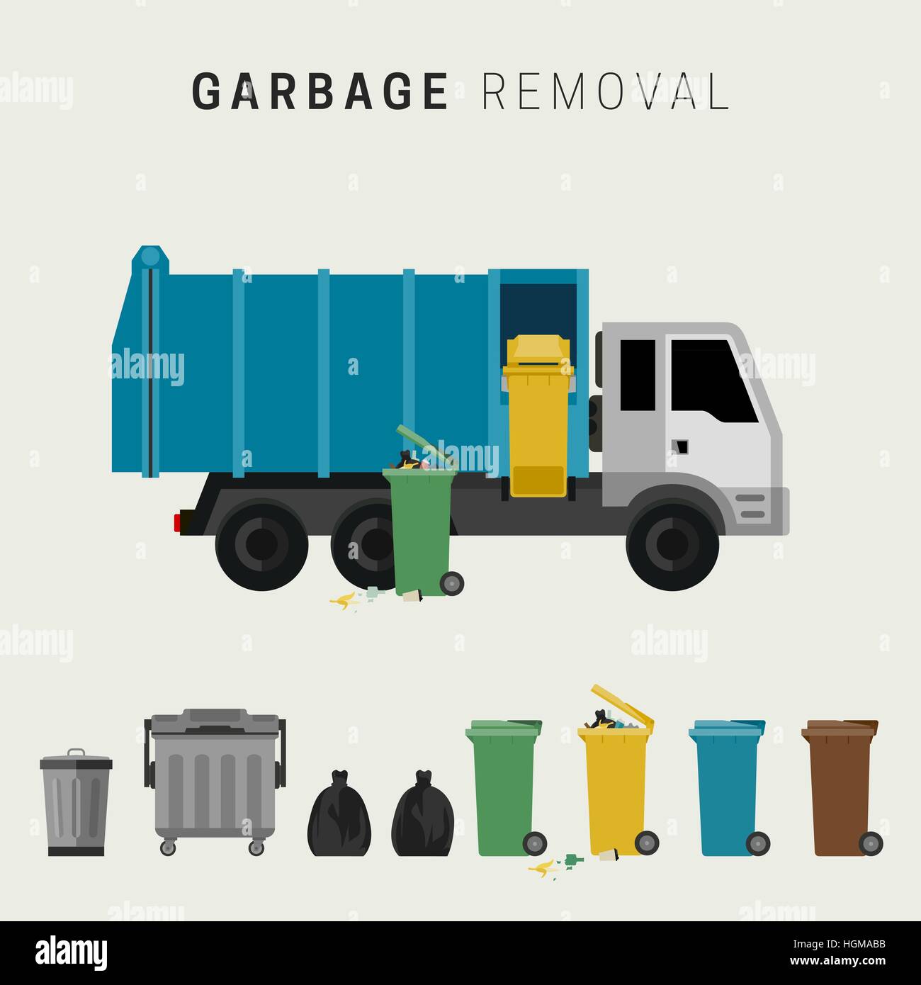 Junk removal service Stock Vector Images - Alamy
