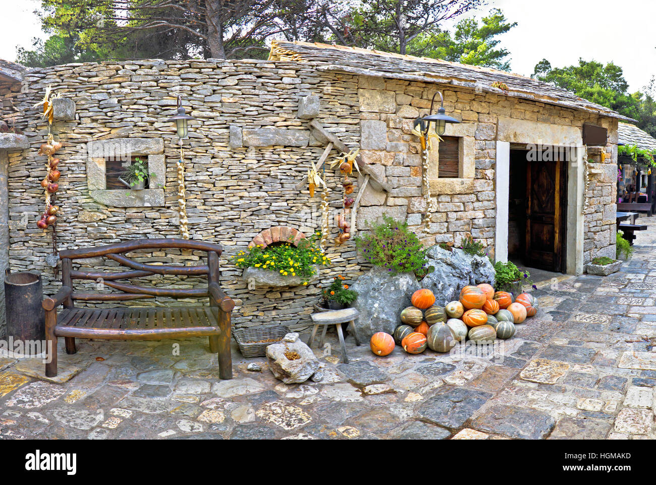 The old stone village hi-res stock photography and images - Alamy