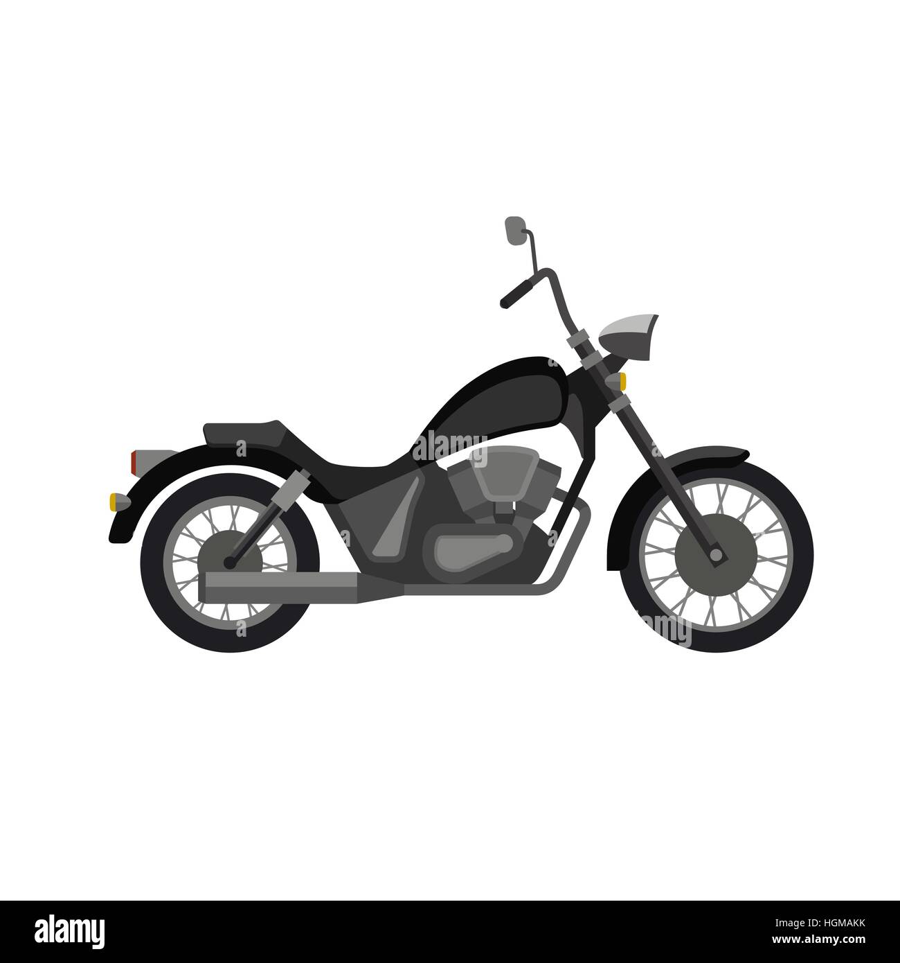 Chopper bike Stock Vector Images - Alamy