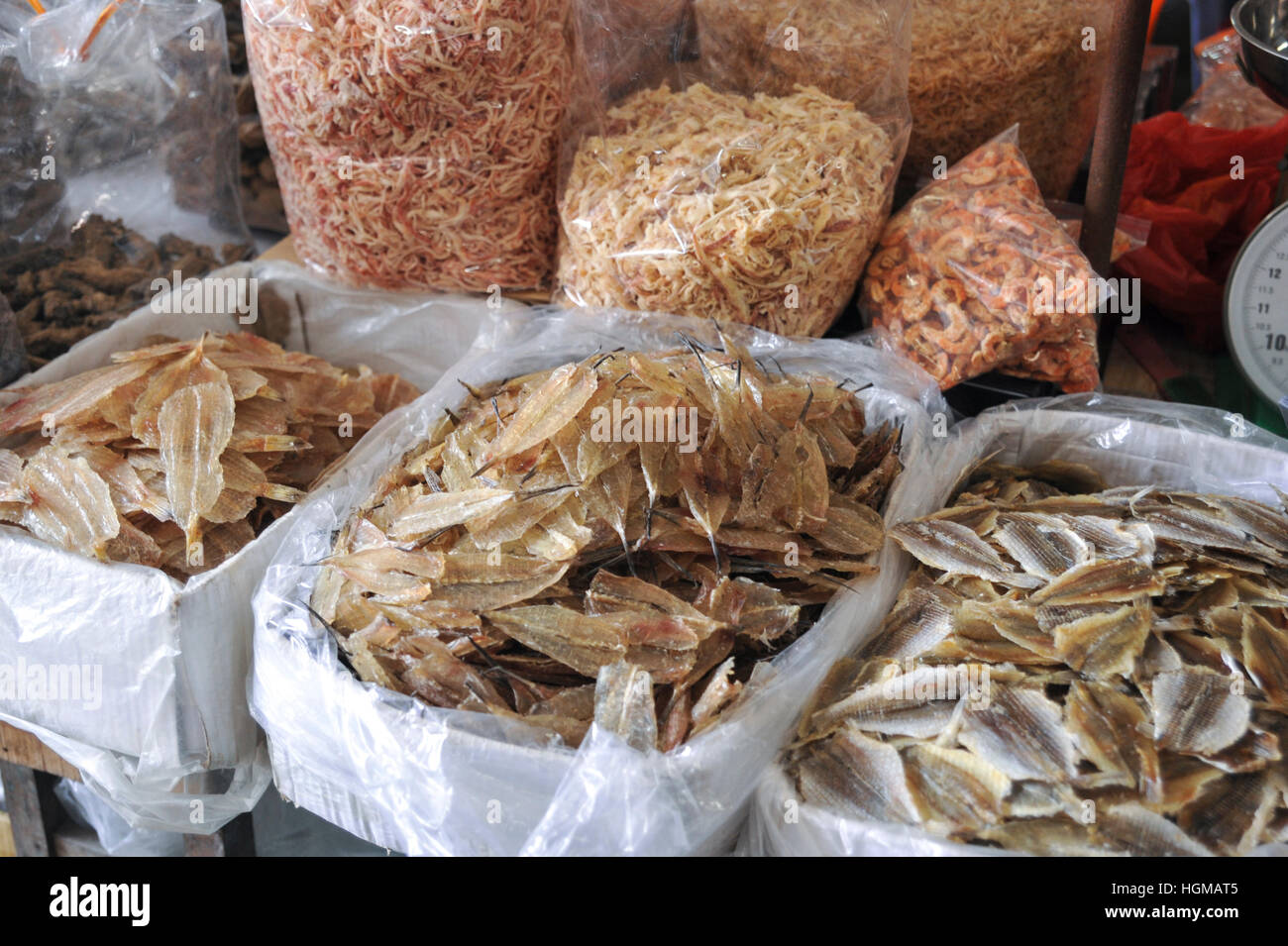 Dried goods at a Market in China Stock Photo - Alamy