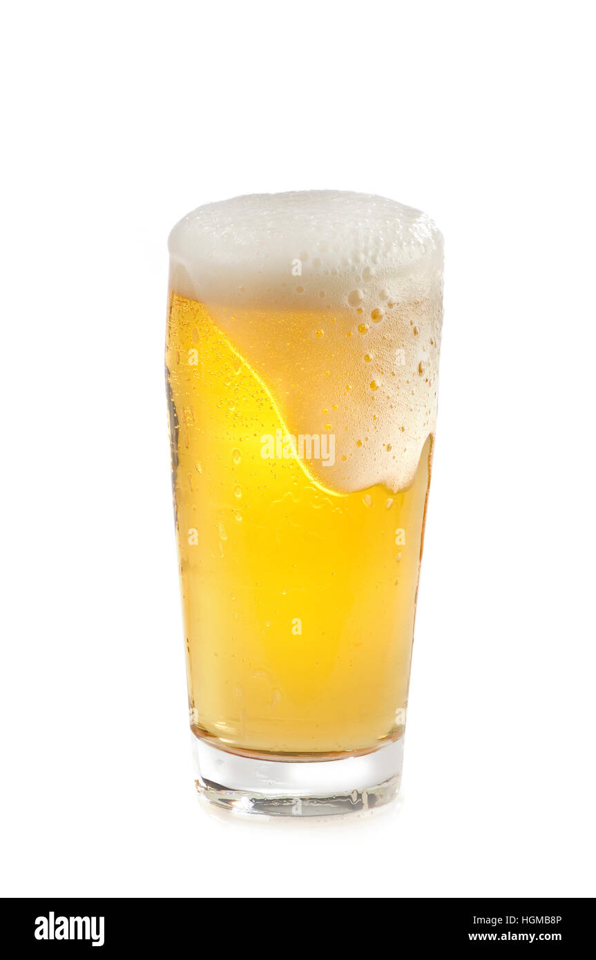 Light beer pouring foam head cold hi-res stock photography and images ...