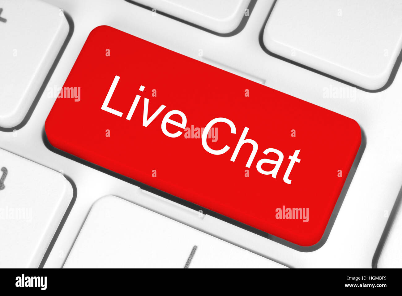Live chat computer hi-res stock photography and images - Alamy