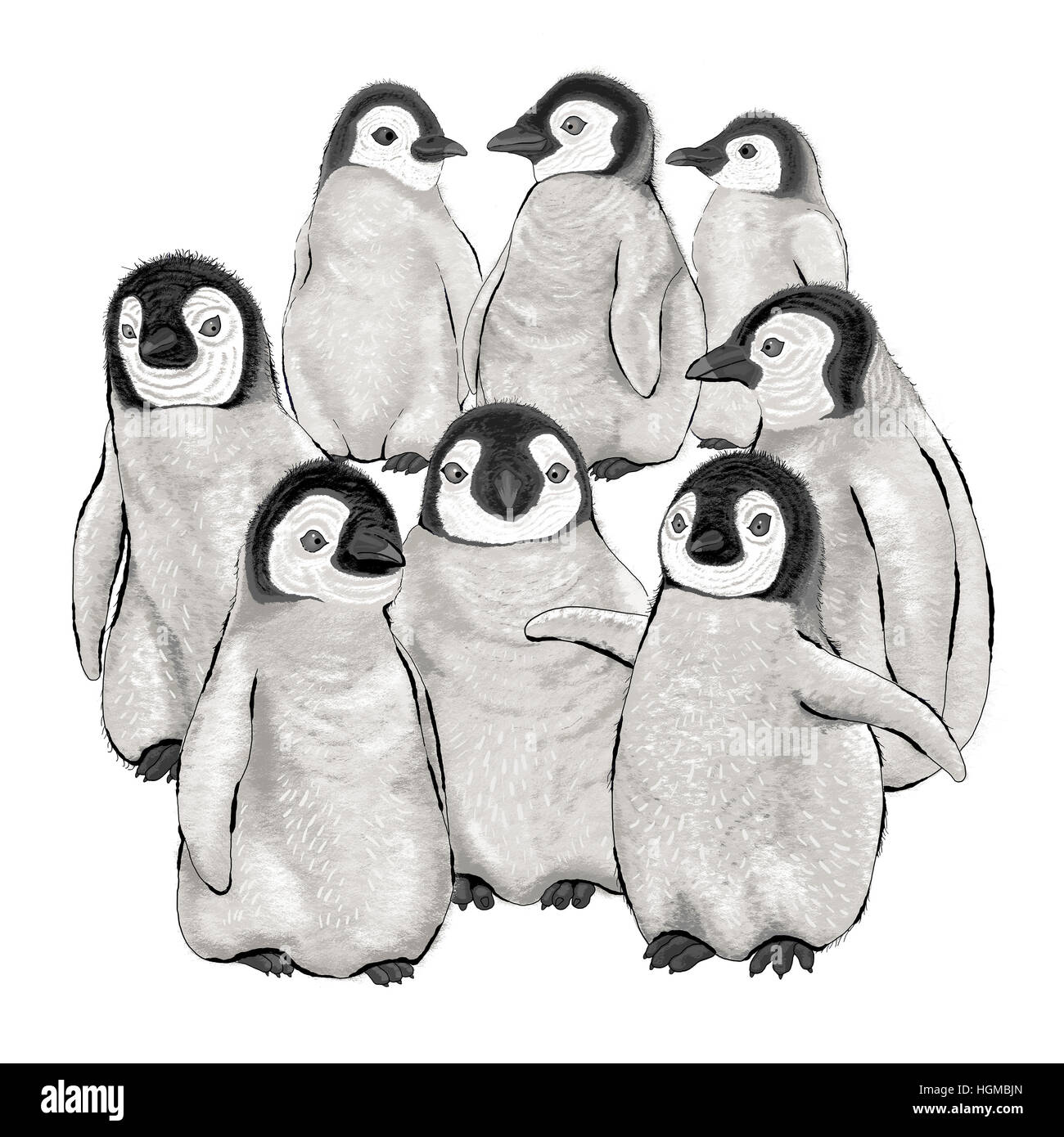 Penguin Huddle Clipart
