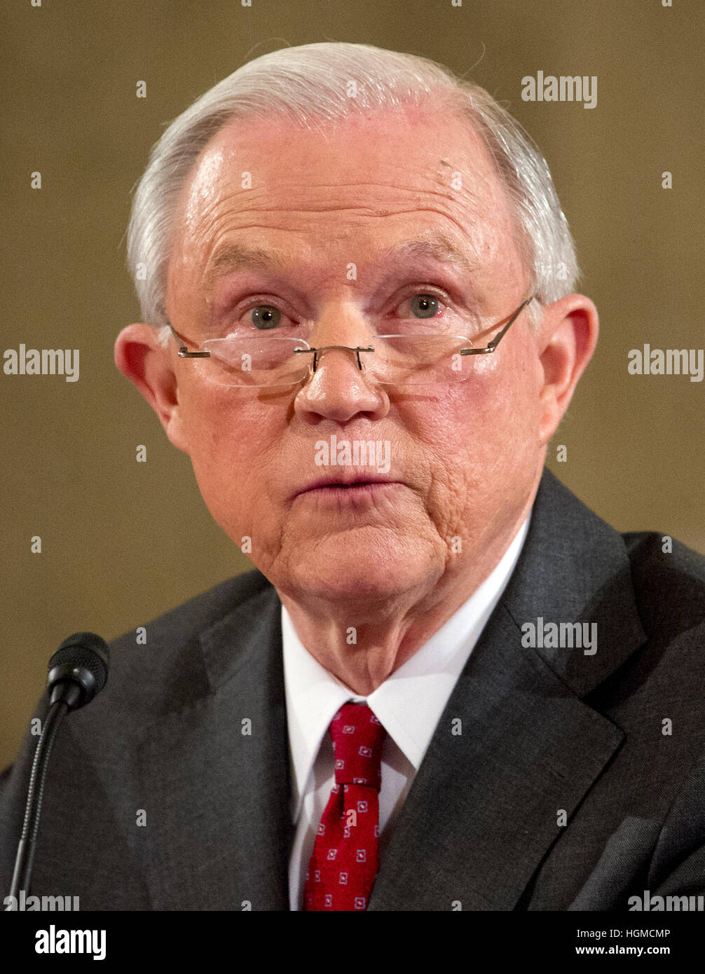 United States Senator Jeff Sessions (Republican of Alabama) delivers ...