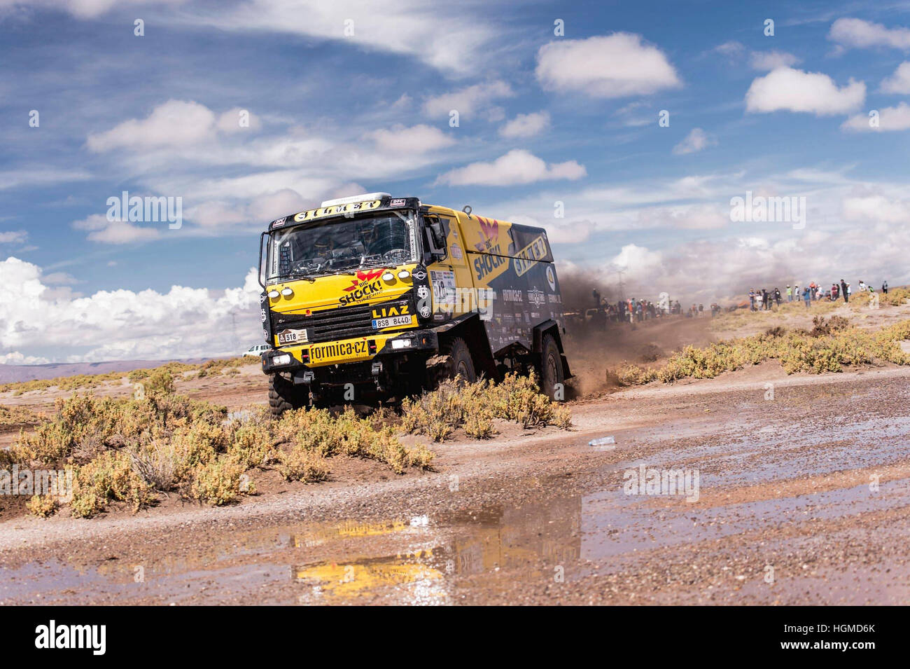 LA PAZ, LP - 10.01.2017: RALLY DAKAR 2017 - 518 Martin macik, Frantisek ...