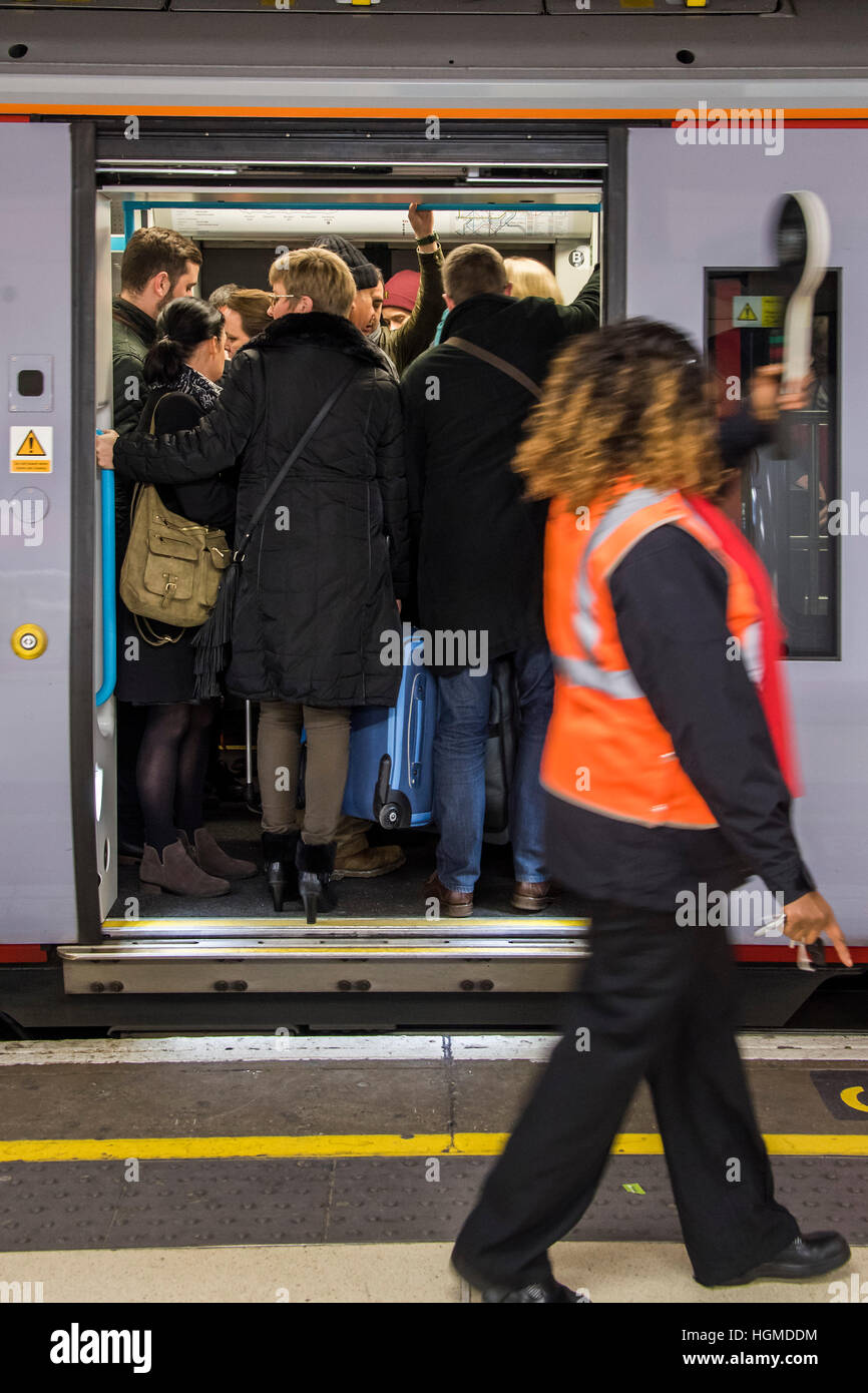 Southern rail crowded train hi-res stock photography and images - Alamy