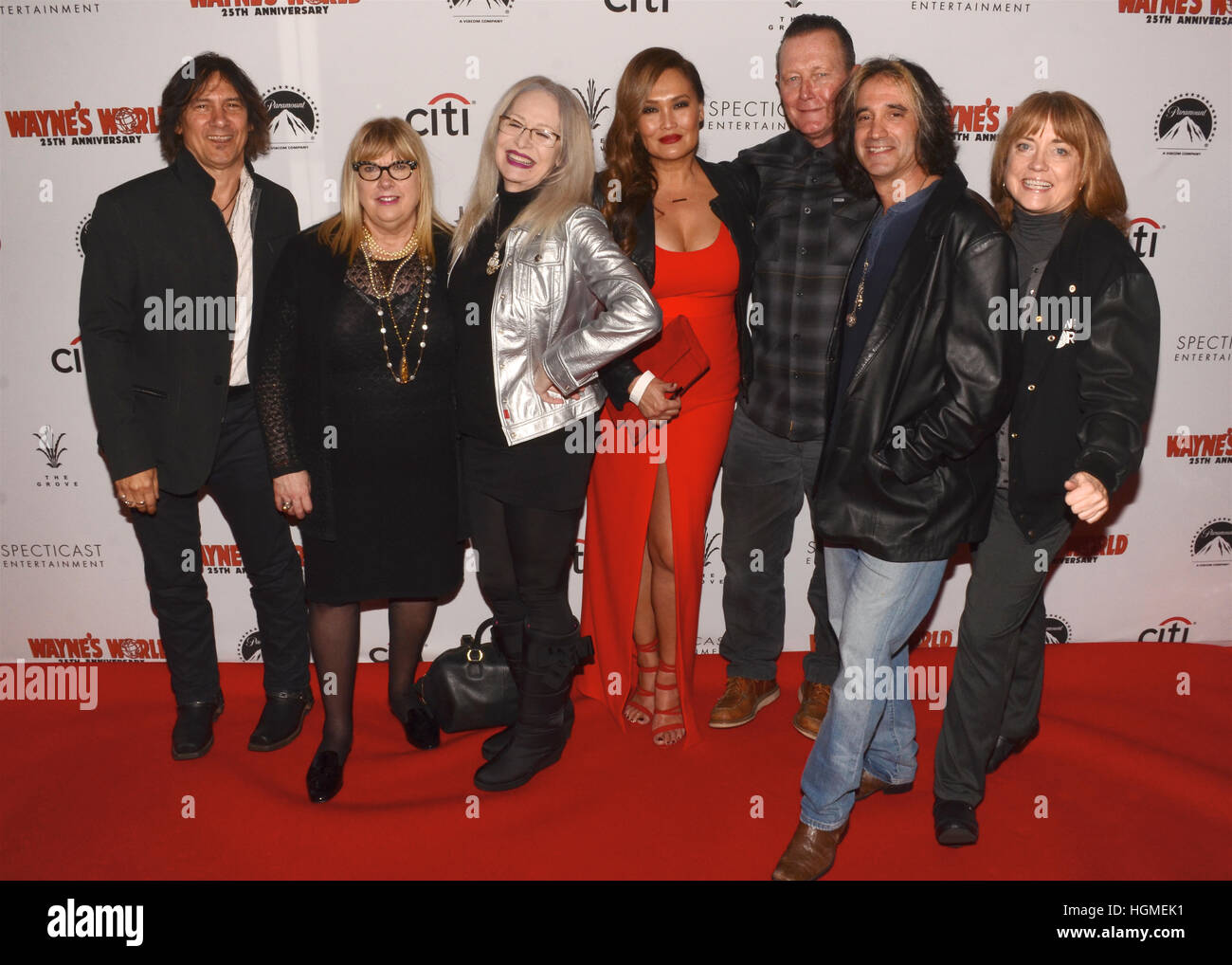 Los Angeles, USA. 9th Jan, 2017. George Foster, Colleen Camp, Penelope ...