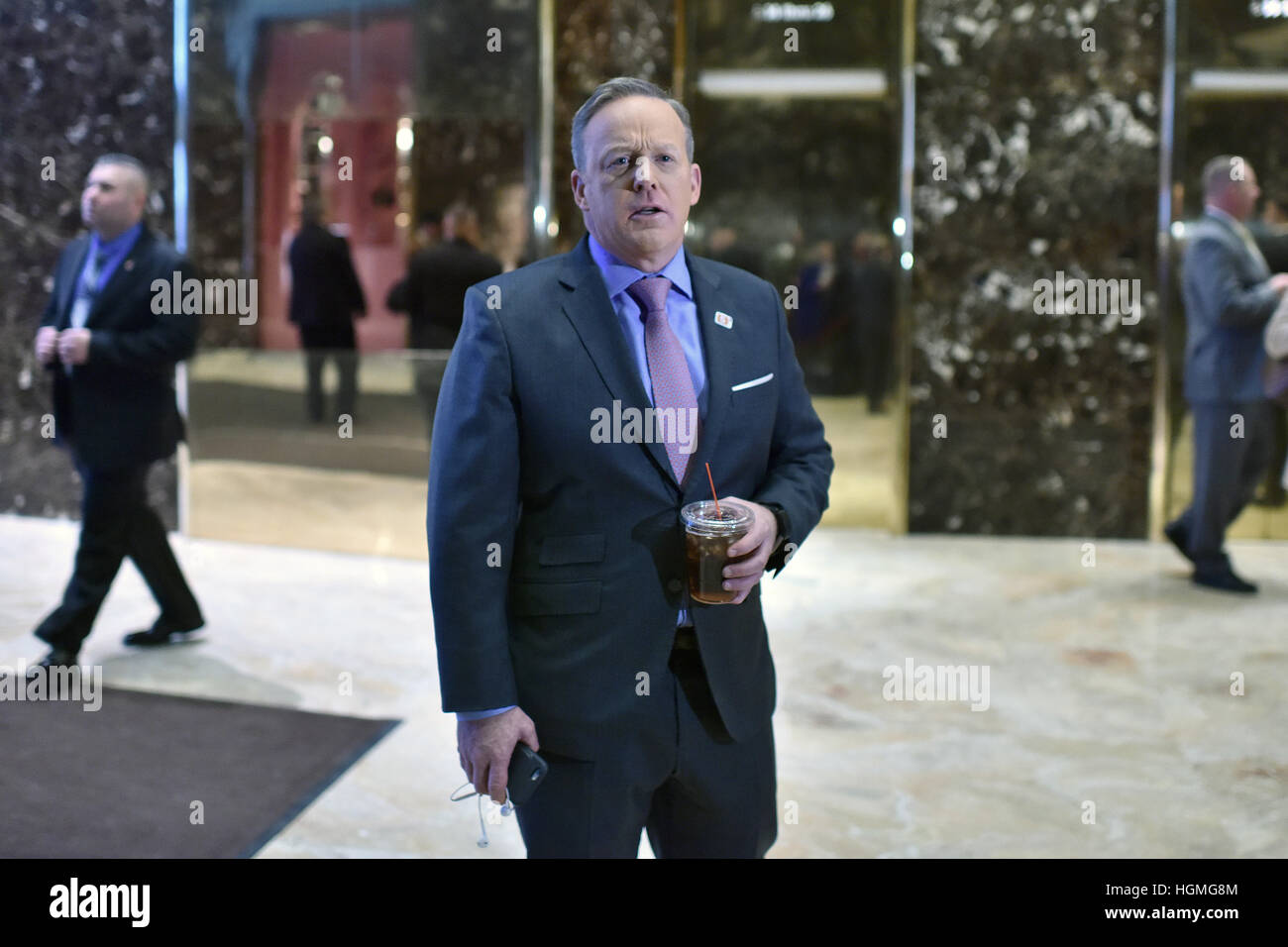 New York, USA. 10th Jan, 2017. Sean Spicer, incoming White House Press ...