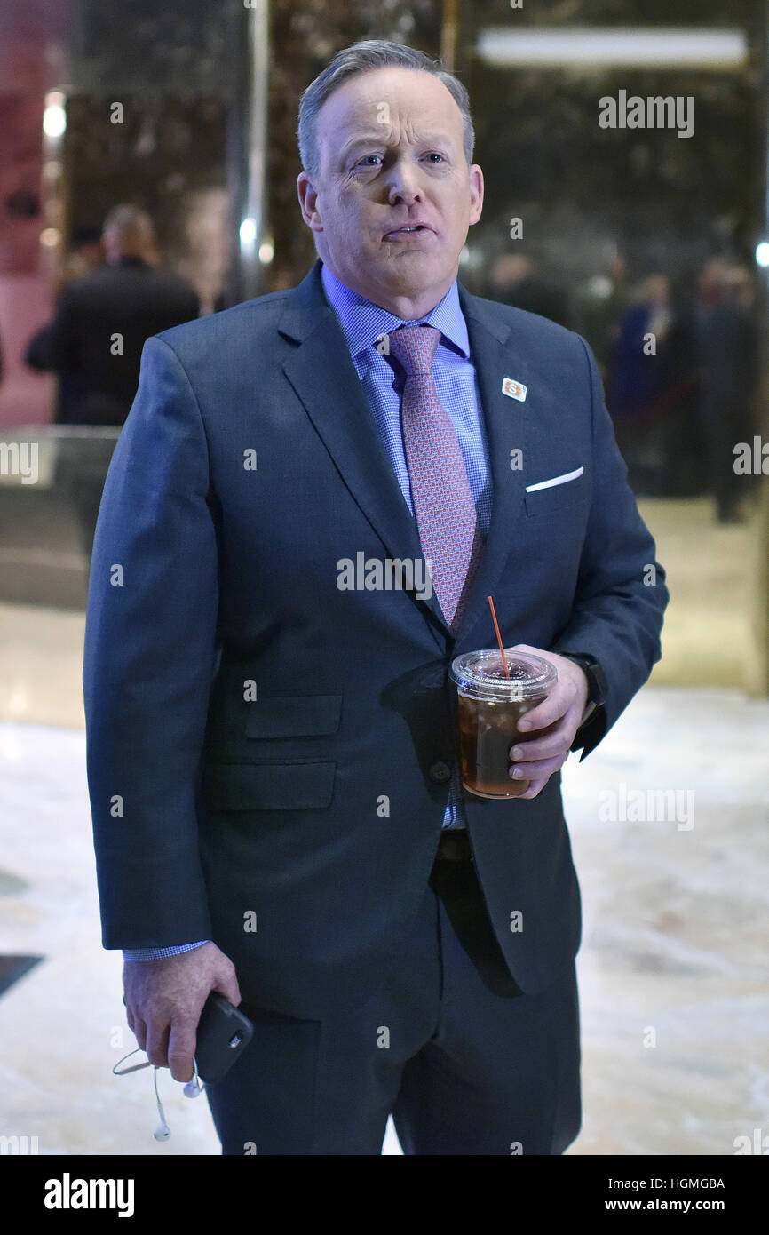 New York, USA. 10th Jan, 2017. Sean Spicer, incoming White House Press ...