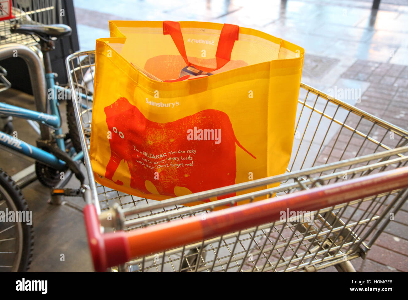 Shopping Trolley Uk Sainsburys High Resolution Stock Photography and ...
