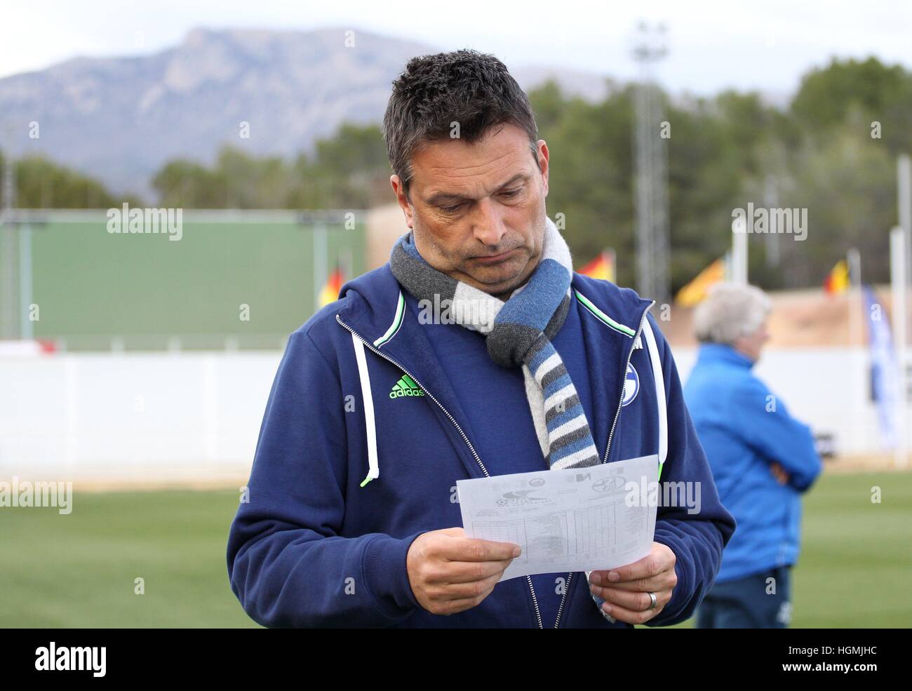 Benidorm, Spain. 10th Jan, 2017. Schalke manager Christian Heidel at ...