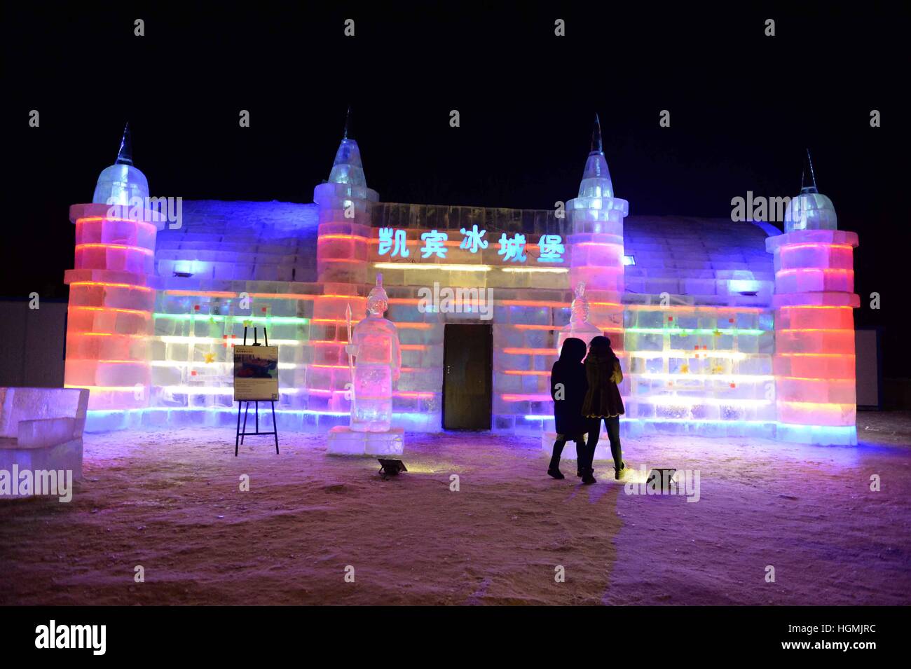 Harbin. 11th Jan, 2017. Photo taken on Jan. 11, 2017 shows the exterior ...