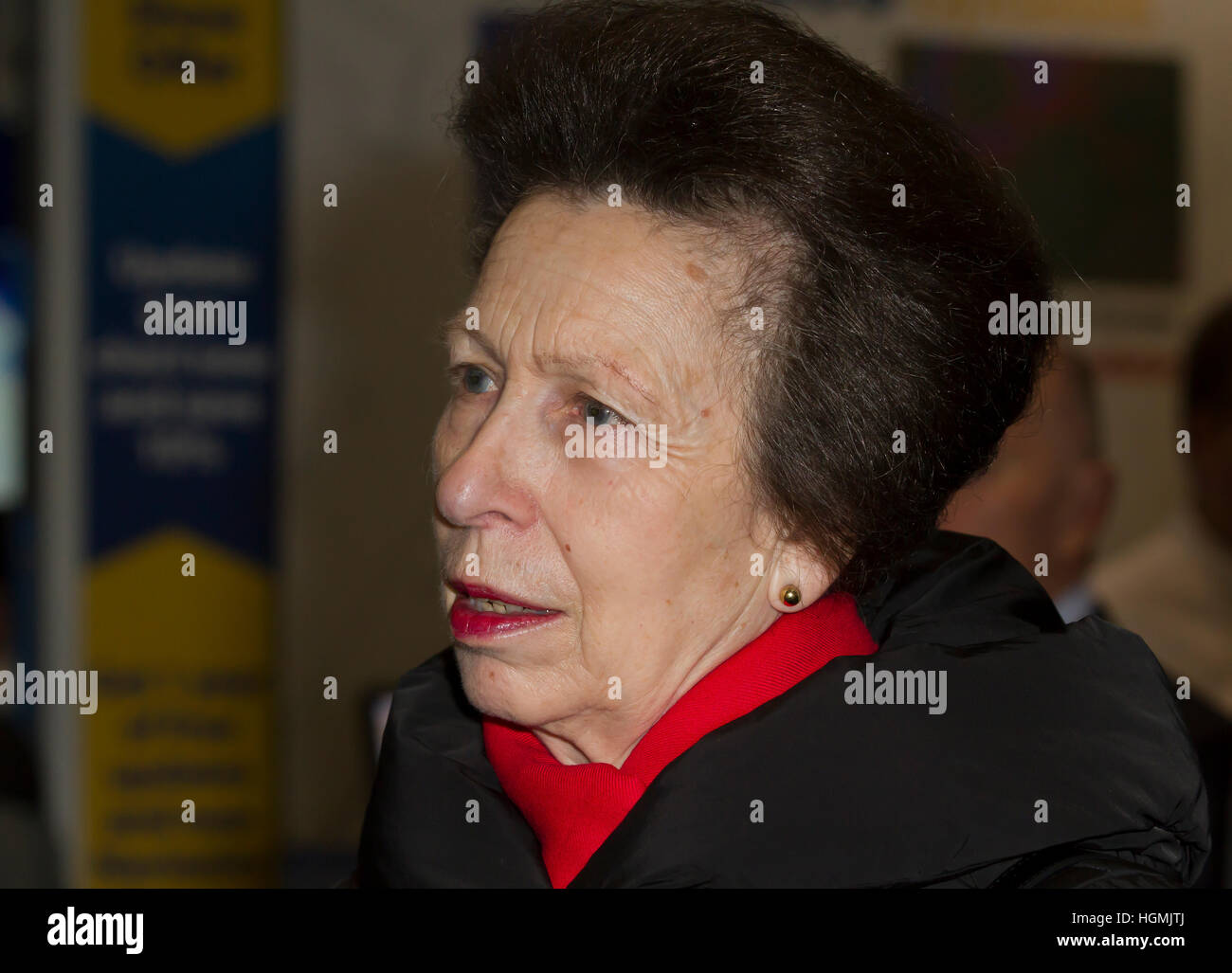 Excel London, UK. 11th Jan, 2017. Anne, The Princess Royal visits ...