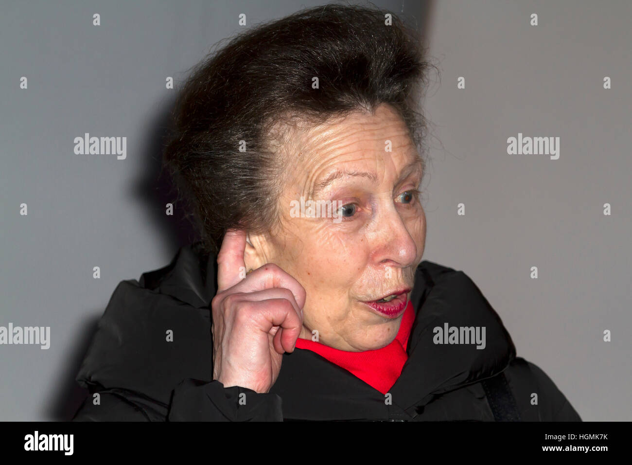 Excel London, UK. 11th Jan, 2017. Anne, The Princess Royal visits ...