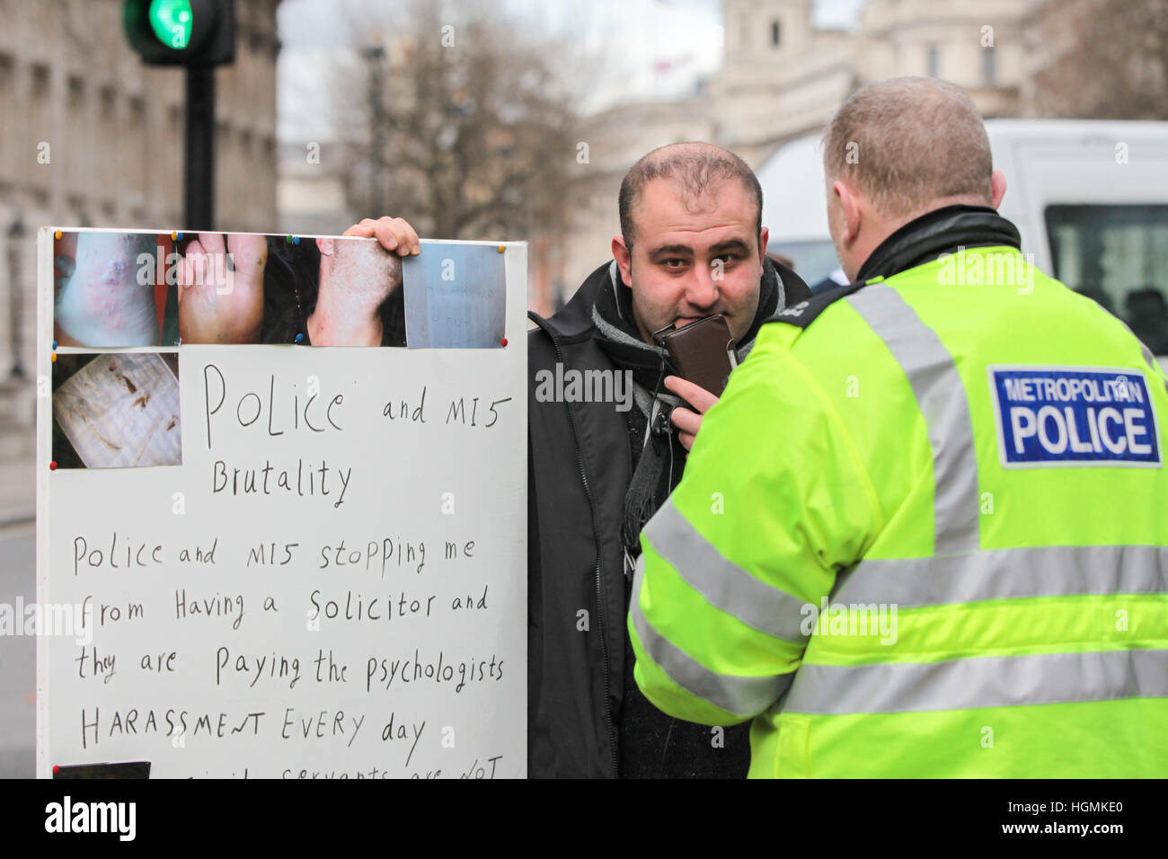 Lone protester hi-res stock photography and images - Alamy