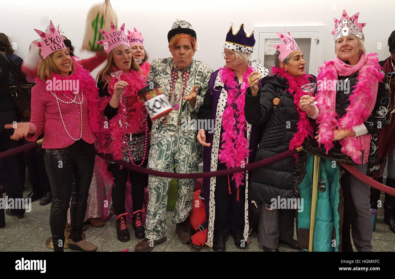 Washington DC, JANUARY 11: Members of the protest group, Code Pink ...
