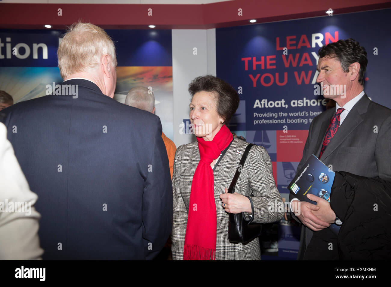 London,UK,11th January 2017,The Princess Royal presents Zara Roberts ...