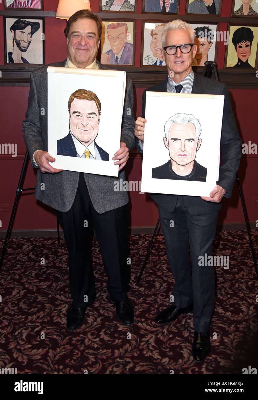 New York, NY, USA. 10th Jan, 2017. John Goodman, John Slattery at ...