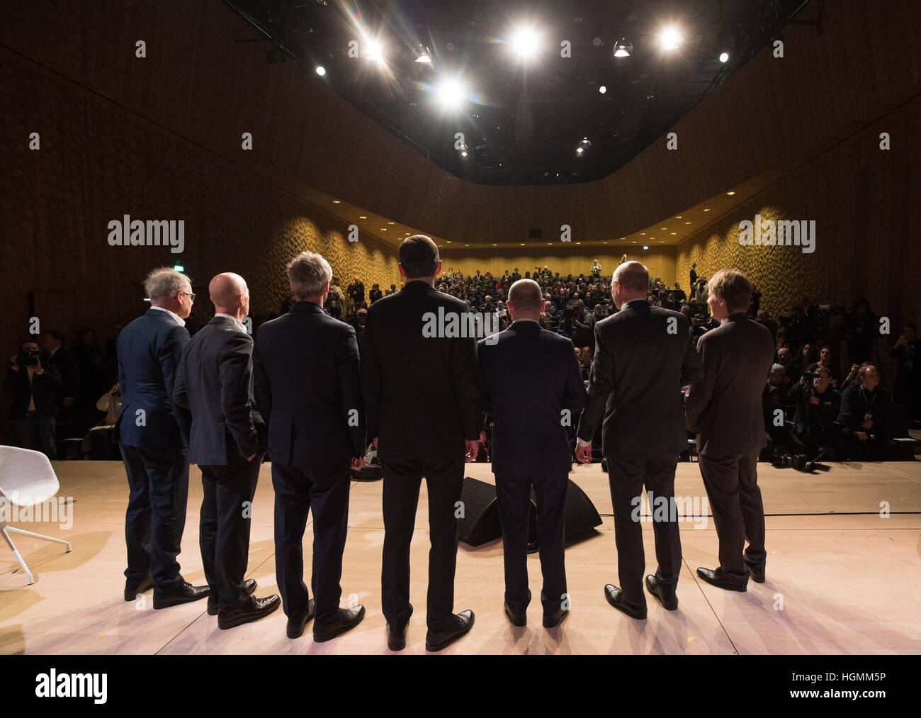 The architects (L-R) Pierre de Meuron, Jacques Herzog and Ascan ...