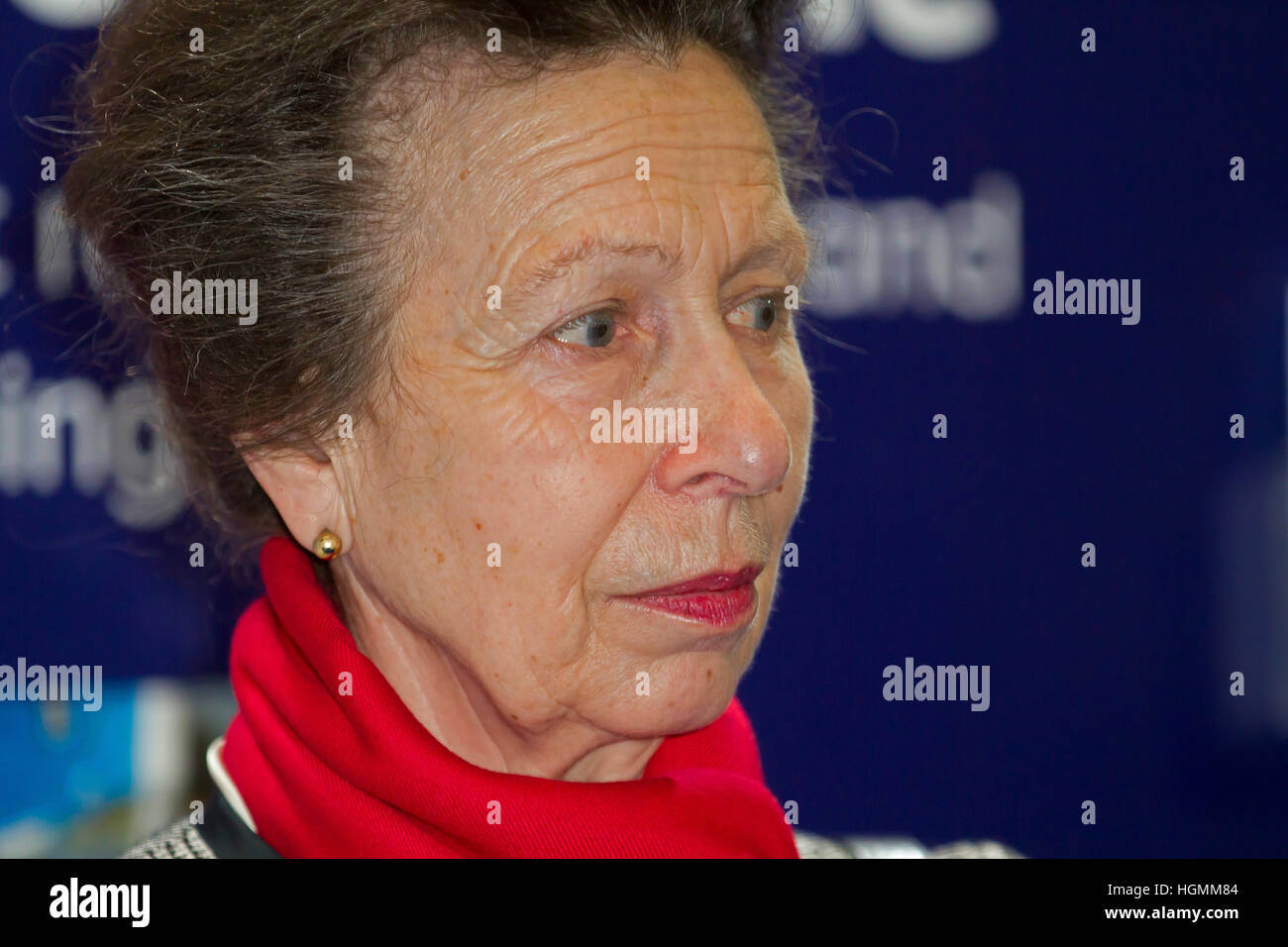 Excel London, UK. 11th Jan, 2017. Anne, The Princess Royal visits ...