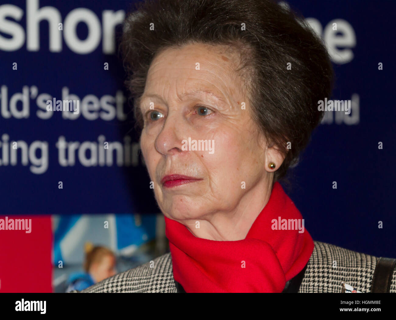 Excel London, UK. 11th Jan, 2017. Anne, The Princess Royal visits ...
