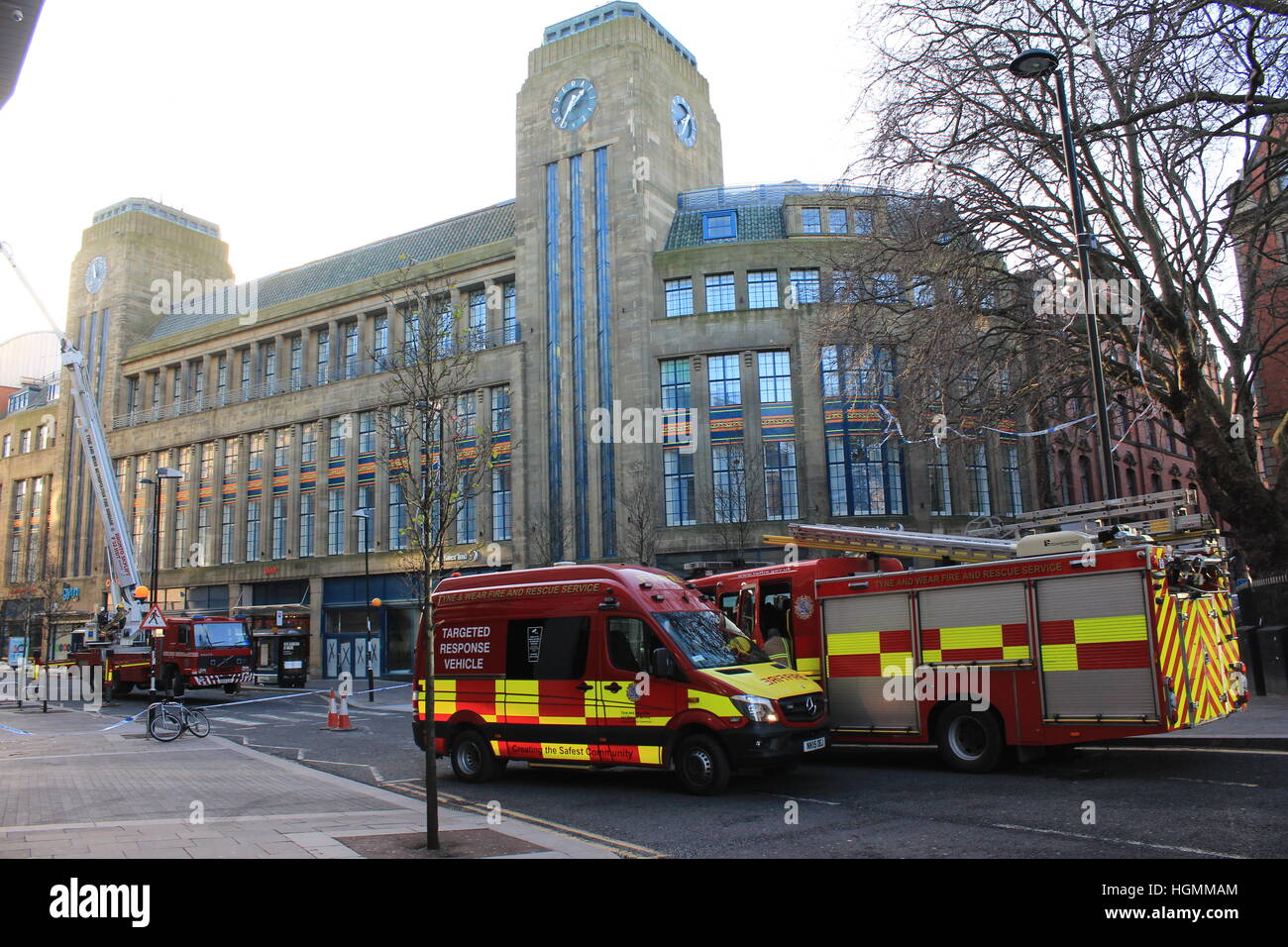 Newgate street has been closed after eldon square roof collapse hi-res ...