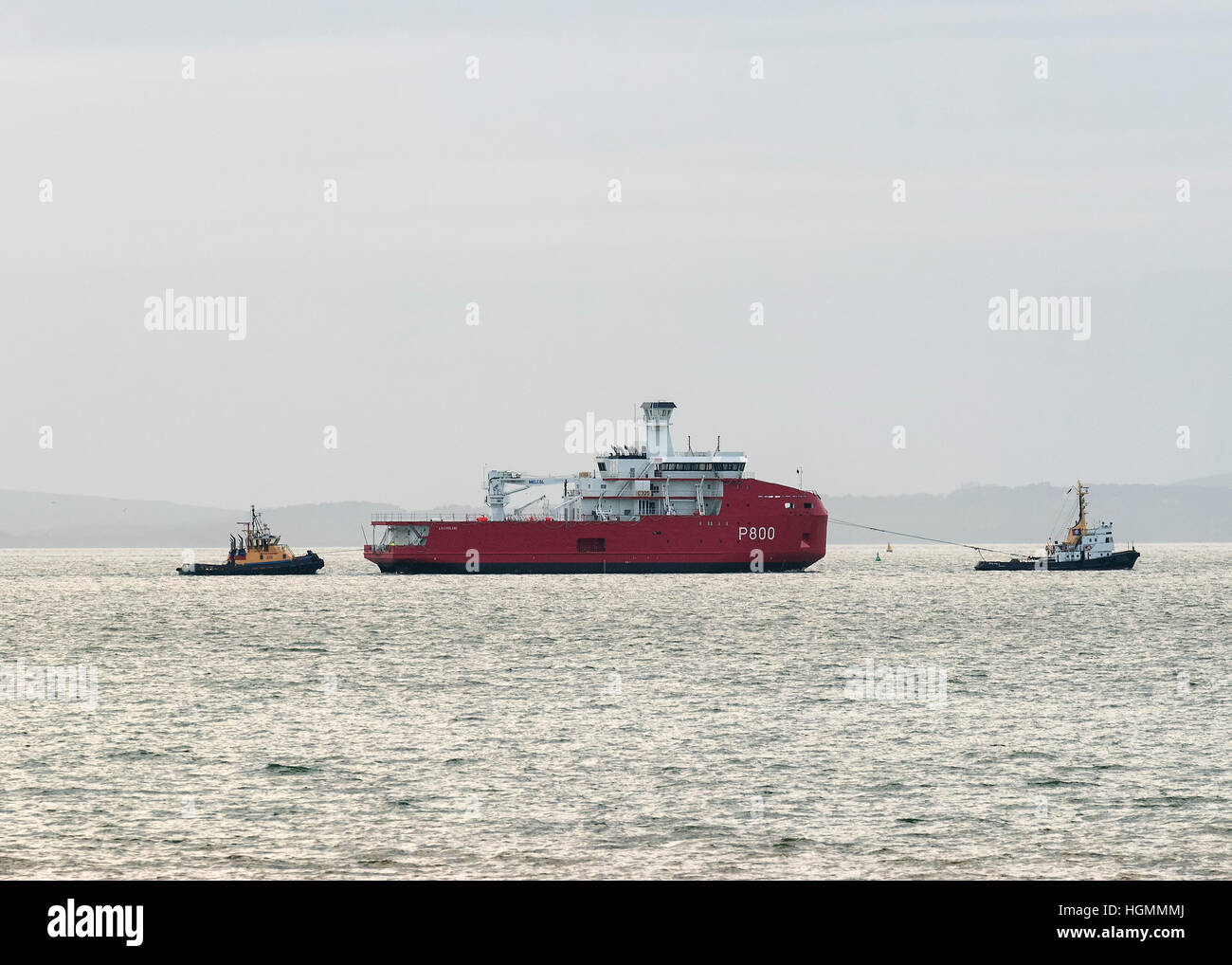 Newly launched French icebreaker & Polar Logistics Vessel L'Astrolabe ...